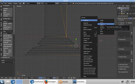 Edit Mode How To Convert An Edge Into A Curved Edge Blender Stack