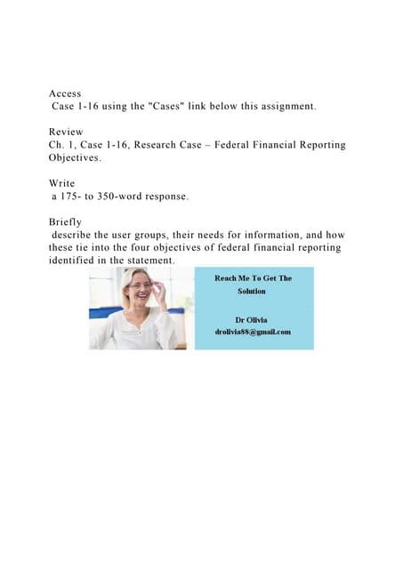 Access Case 1 16 Using The Cases Link Below This Assignmentdocx