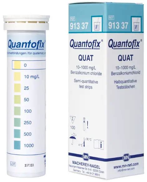 Quantofix Mn91315 Ammonium Container With 100 Test Strips User Guide
