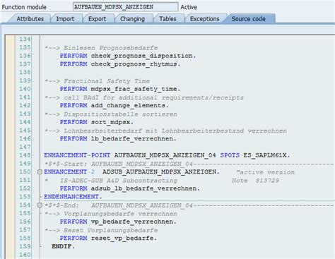 How To Analyze Transaction Md04 In Debug Sap Community
