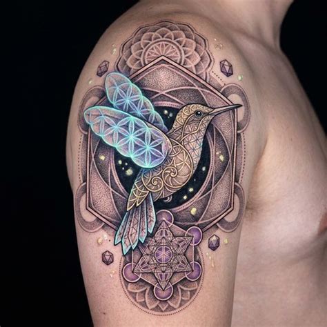 Free Sacred Geometry Hummingbird Image Hummingbird Bird Tattoo