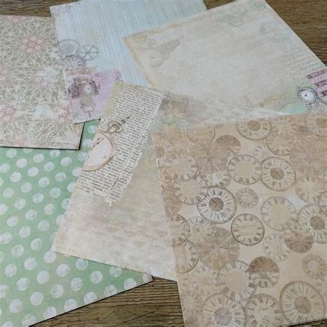 Nigikala Time Patterned Paper Scrapbooking Paper Pack Handmade Craft Paper Craft Background Pad
