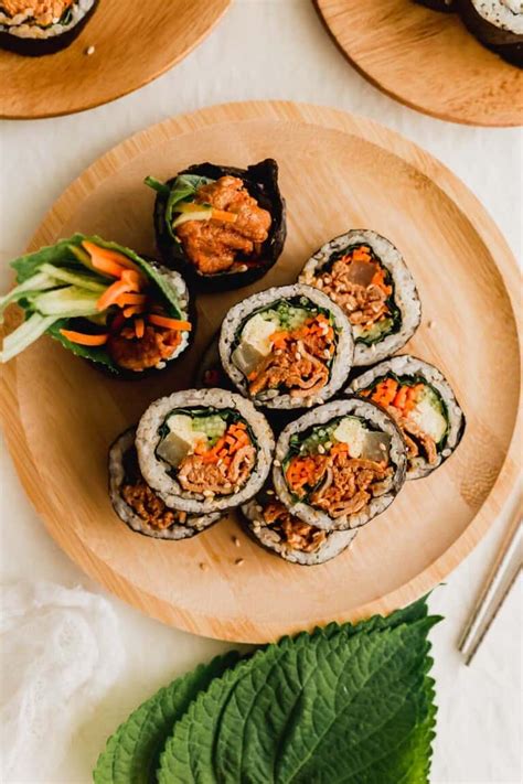 Gimbap Korean Seaweed Rice Rolls Sift And Simmer