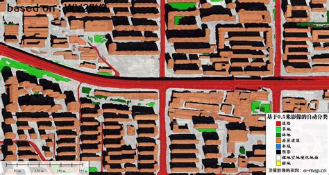 基于0 5米worldview2卫星影像自动提取的土地利用分类图