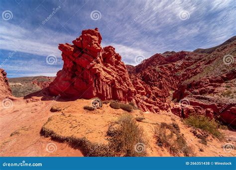 Quebrada De La Senoritas Desertic Valley In Uquia Village At Quebrada De Humahuaca Jujuy