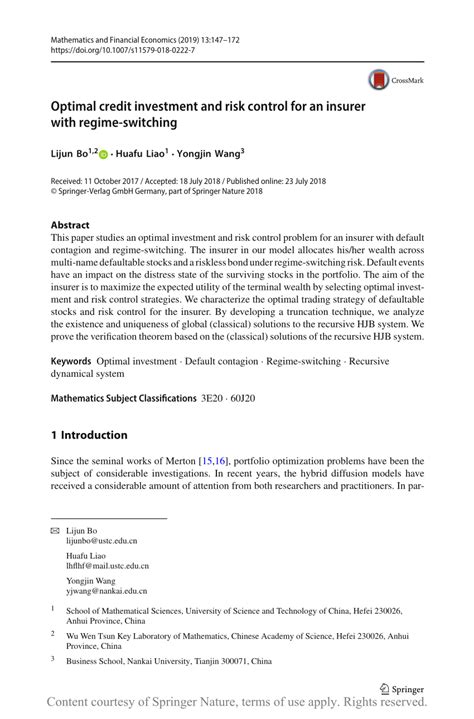 Optimal Credit Investment And Risk Control For An Insurer With Regime