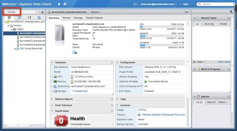 Vmware Vsphere Web Client Introduction