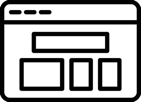 Browser Layout Isolated Vector Icon Which Can Easily Modify Or Edit 6840687 Vector Art At Vecteezy