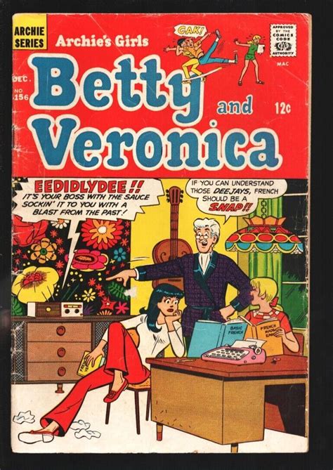 Archies Girls Betty And Veronica 156 Psychedelic Cover Jughead Appears