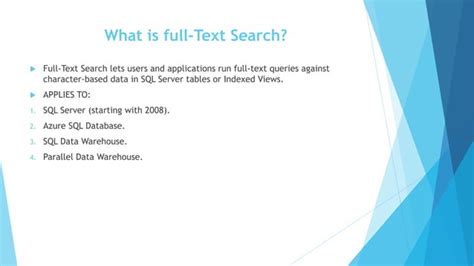 Ms Sql Server Full Text Search Ppt