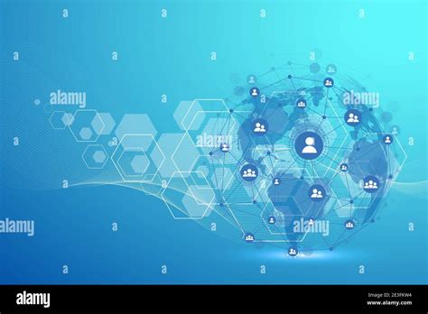 Global Network Connections With Points And Lines Wireframe Background Abstract Connection