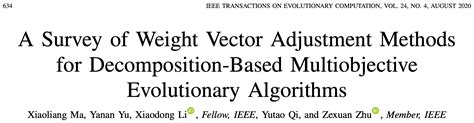 Moead Multi Objective Evolutionary Algorithm Based On Decomposition