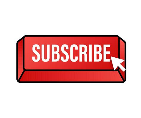Subscribe With Cursor Button Internet Icon Pointer Click Icon Vector