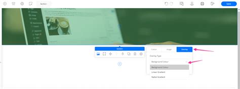 how to set background image for section optimizepress help center