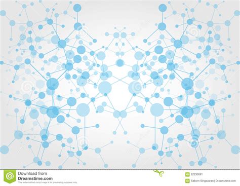 Abstract Network Connection Technology Illustration Desi Stock Vector
