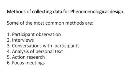 Phenomenological Research Pptx