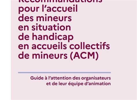 Guide Acm Et Handicap Enfant Différent
