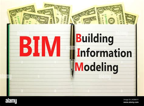 Bim Building Information Modeling Symbol Concept Words Bim Building Information Modeling On
