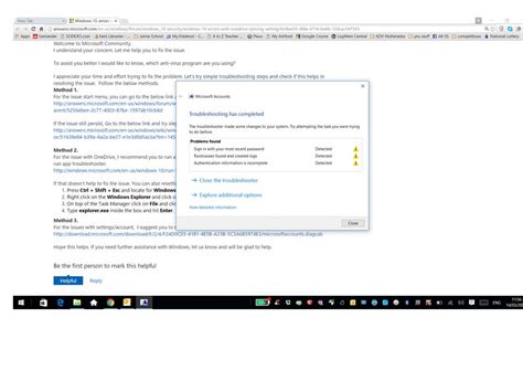 Windows 10 Errors With Onedrive Syncing Setting Greyed Out And User