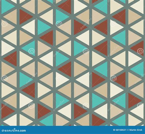 Vector Modern Seamless Colorful Geometry Triangle Pattern Color Abstract Stock Vector