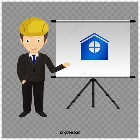 엔지니어장비디자이너만화 Png 일러스트 무료 다운로드 Lovepik