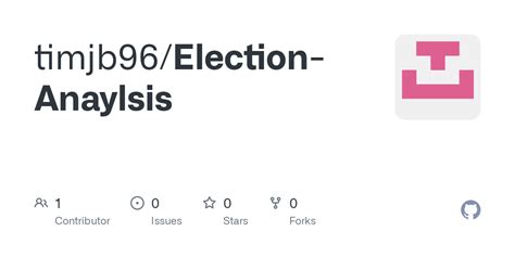 GitHub Timjb Election Anaylsis