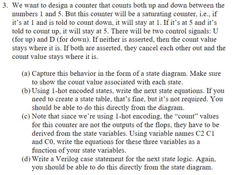 Solved We Want To Design A Counter That Counts Both Up Chegg