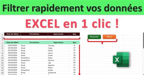 Excel Filtrer Les Données