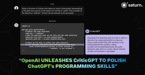 Openai Unleashes Criticgpt To Polish Chatgpts Programming Skills