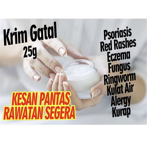 Krim Gatal Eczema Kurap Kulat Air Psorisis Allergy Kurap Ubat Gatal Cream Shopee Singapore
