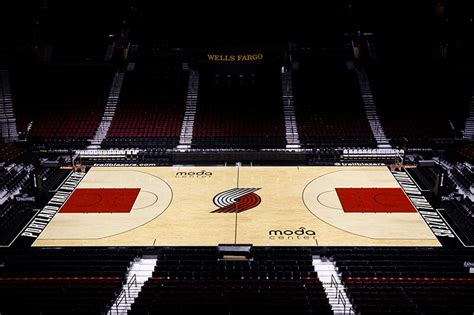 Moda Center New Court Portland Trail Blazers
