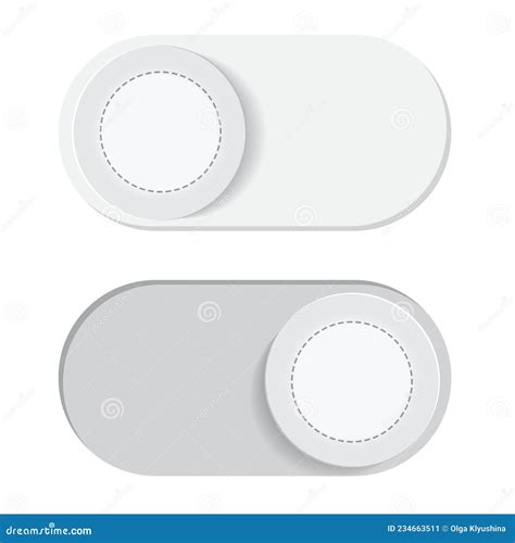 toggle vector switch slider button on off mobile phone ui interface