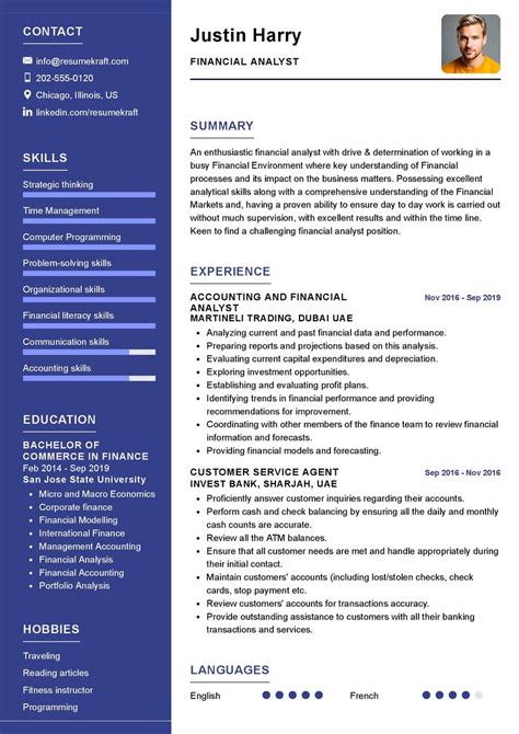 Financial Analyst Cv Sample In 2026 Resumekraft