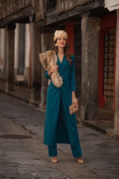 Conjunto Pantalón De Invitada De Boda De Otoño Invierno 2022