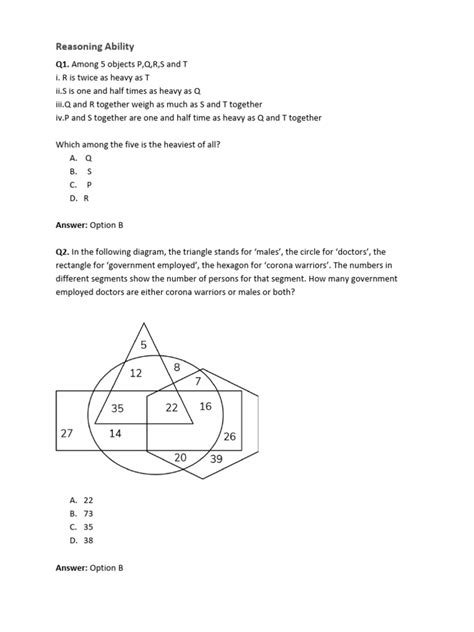Reasoning Ability Pdf