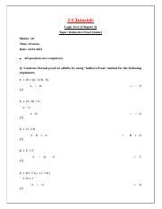Formal Proof Deductive Logic Test Indirect Proof Method J S Course Hero