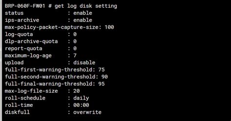 Technical Tip How To Verify The Log Storage On Fo Fortinet Community