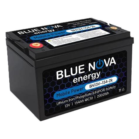 Blue Nova V Ah Lithium LiFePO Battery Stemar Security Systems