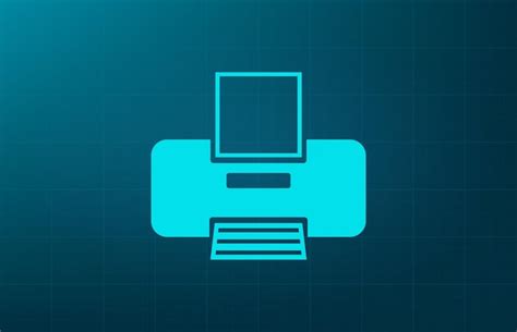 Premium Vector Printer Symbol Vector Illustration On Blue Background Eps 10