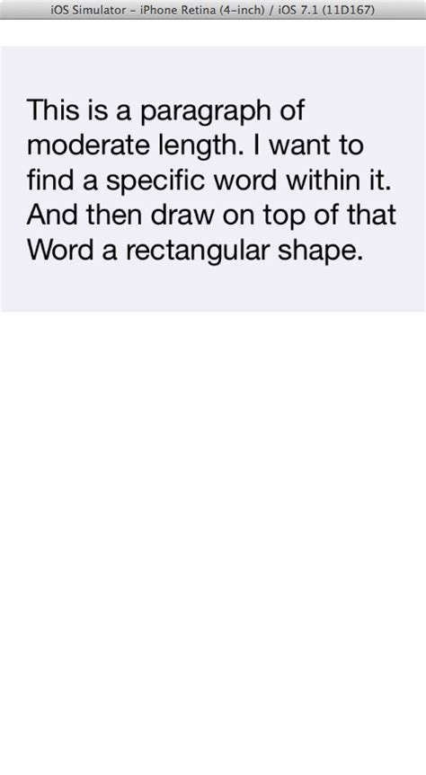 Ios Find Cgrect Of A Substring Stack Overflow