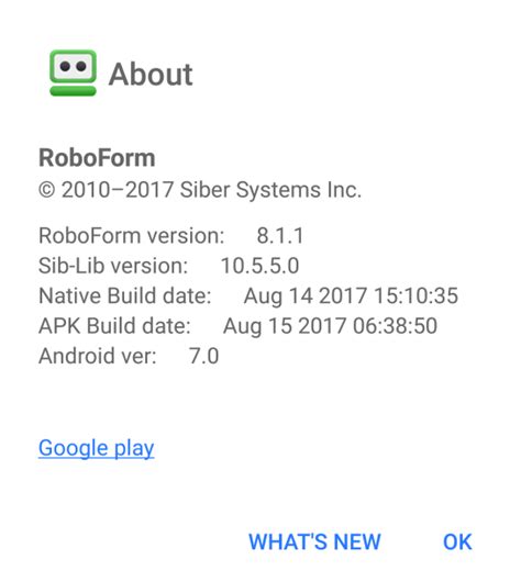 RoboForm Manual Android