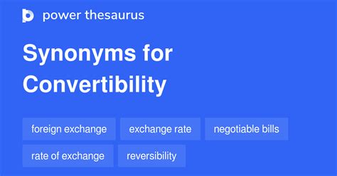 154 Convertibility Synonyms