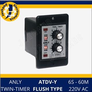 Twin Timer Anly ATDV Y 6S 60M 220VAC Flush Type With Free Socket Shopee Philippines