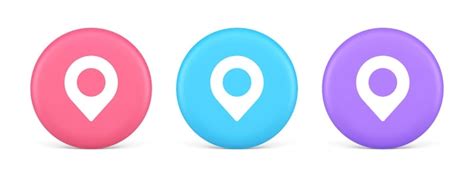 Premium Vector Gps Map Pin Location Service Button Application