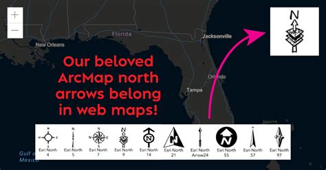 Arcmap 9 3 North Arrows The Web And You A Love Story