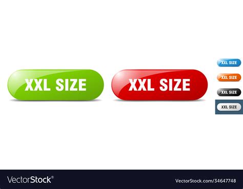 xxl size button key sign push set royalty free vector image