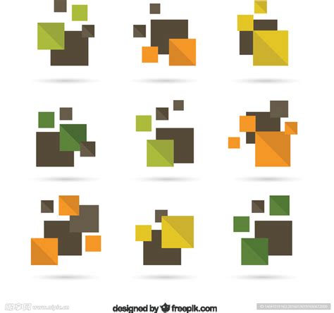 方形标志设计图 其他 广告设计 设计图库 昵图网