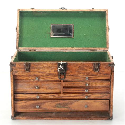 Seven Drawer Machinist Oak Tool Box Ebth