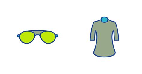 Ladies Shirt And Sunglasses Icon 32881598 Vector Art At Vecteezy
