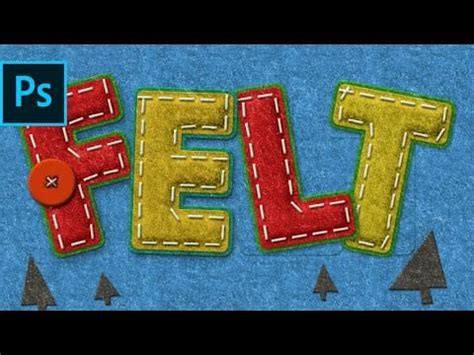 How To Create A Fun Felt Photoshop Text Effect
